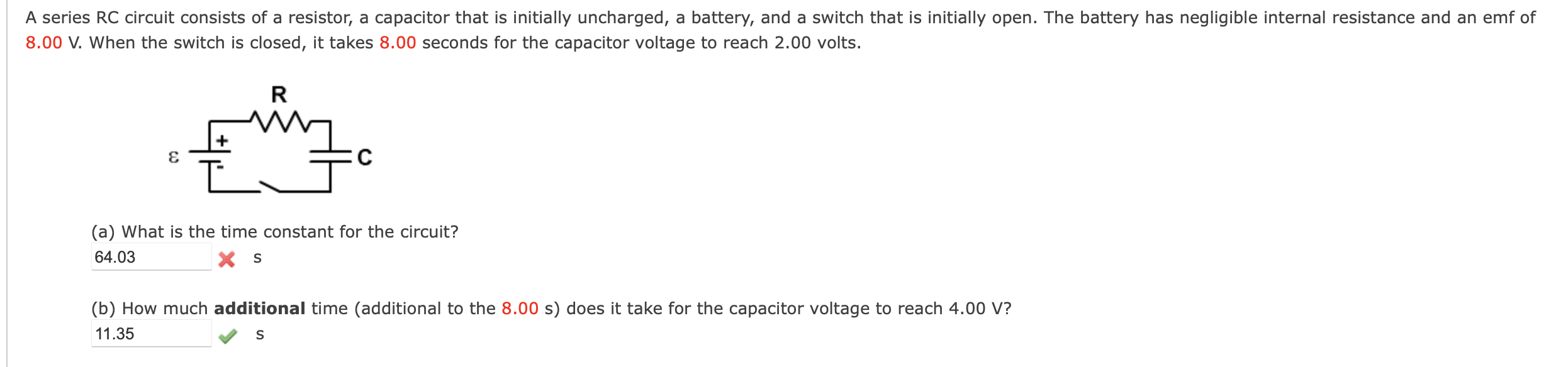 Solved A series RC circuit consists of a resistor, a | Chegg.com