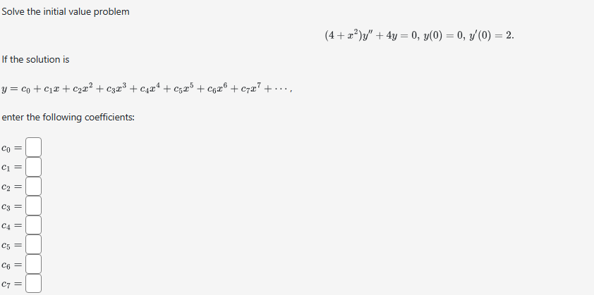 Solve the initial value problem | Chegg.com