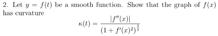 Solved 2. Let y=f(t) be a smooth function. Show that the | Chegg.com