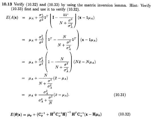 10.13 Verify (10.32) and (10.33) by using the matrix | Chegg.com