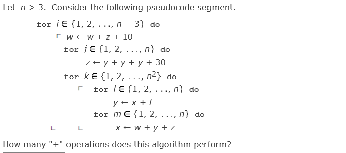 Let N3 Consider The Following Pseudocode Segment