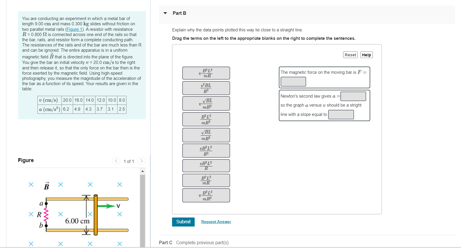 Solved You are conducting an experiment in which a metal bar | Chegg.com