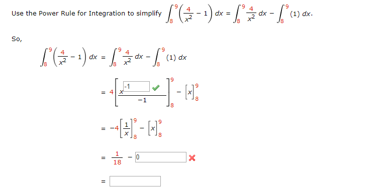 Power Rule Integration