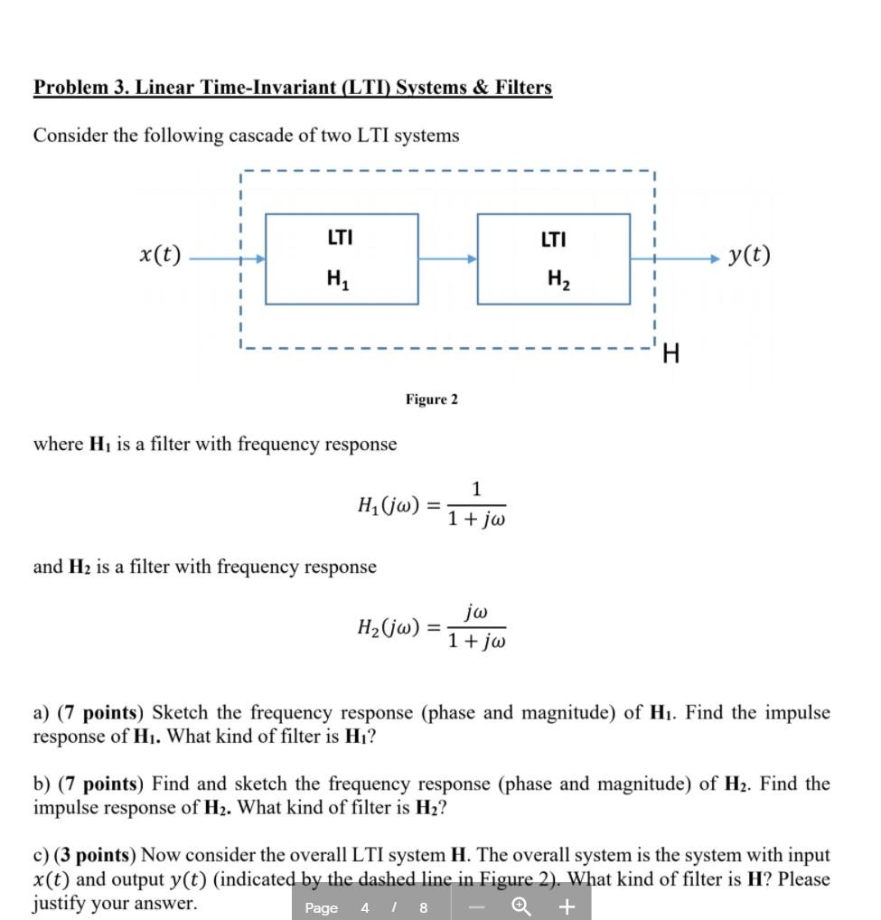 Solved Problem 3. Linear Time-Invariant (LTI) Systems & | Chegg.com Solved Problem 3. Linear Time-Invariant (LTI) Systems & | Chegg.com