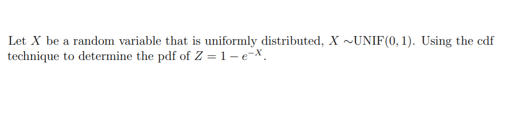 Solved Let X be a random variable that is uniformly | Chegg.com