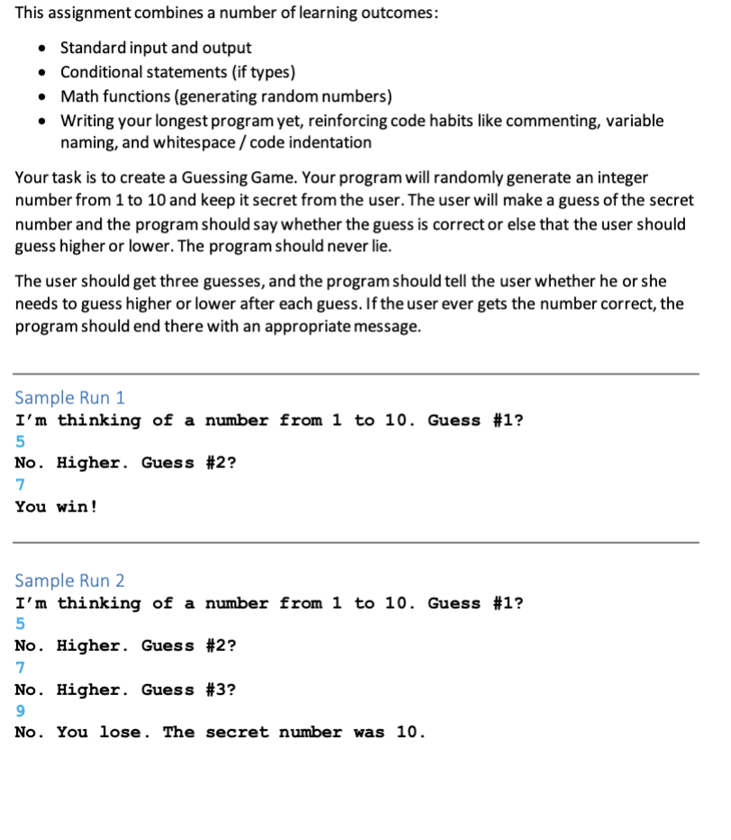 Solved This assignment combines a number of learning | Chegg.com
