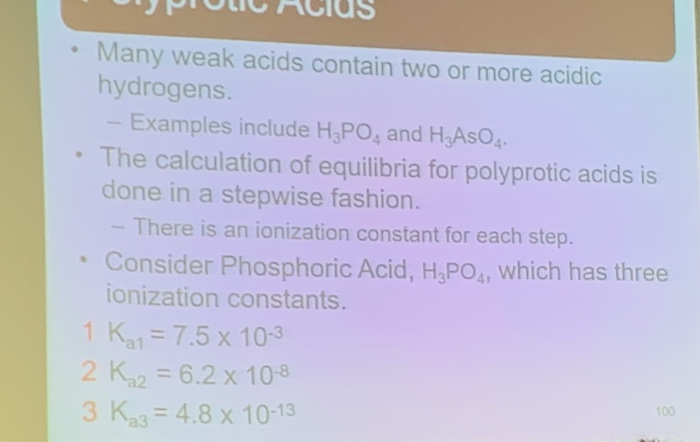 Solved Need this solved with work with all Ka1 Ka2 Ka3 | Chegg.com