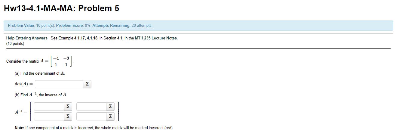 Solved Hw13-4.1-MA-MA: Problem 5 Problem Value: 10 point(s). | Chegg.com