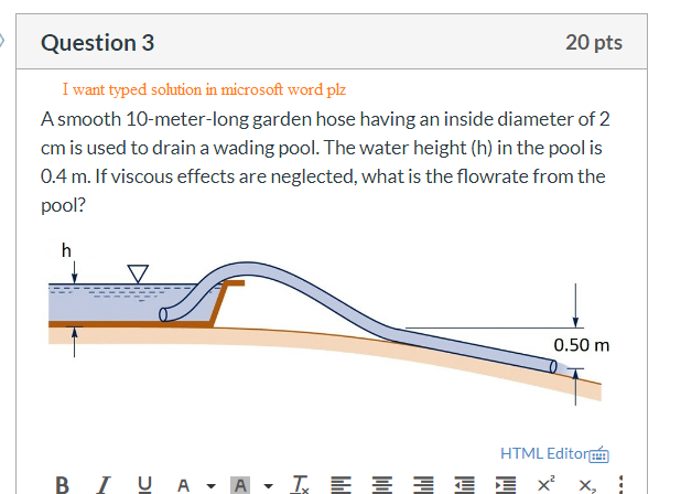 Solved 20 pts Question 3 I want typed solution in | Chegg.com