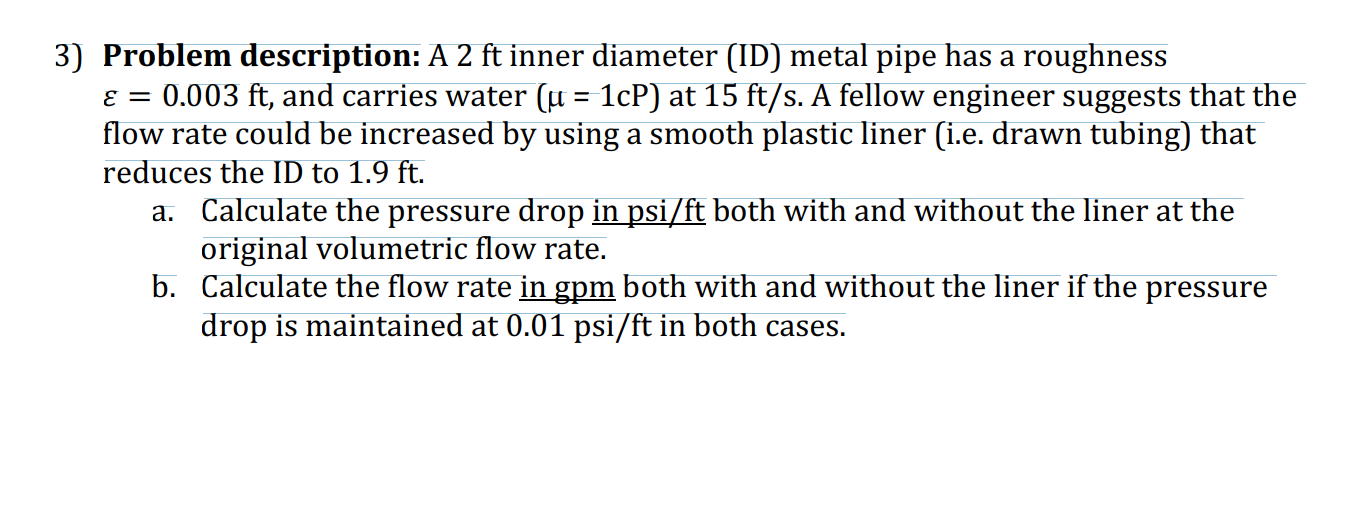 Solved Problem description: A 2ft inner diameter (ID) metal | Chegg.com