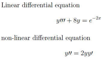 Solved Linear differential equationy''''+8y=e-2xnon-linear | Chegg.com