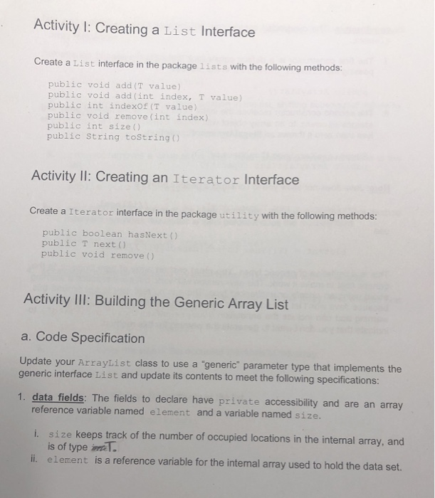 Solved Pleas use java And eclipse for this assignment. and i | Chegg.com