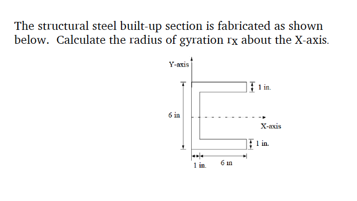 Solved The structural steel built-up section is fabricated | Chegg.com