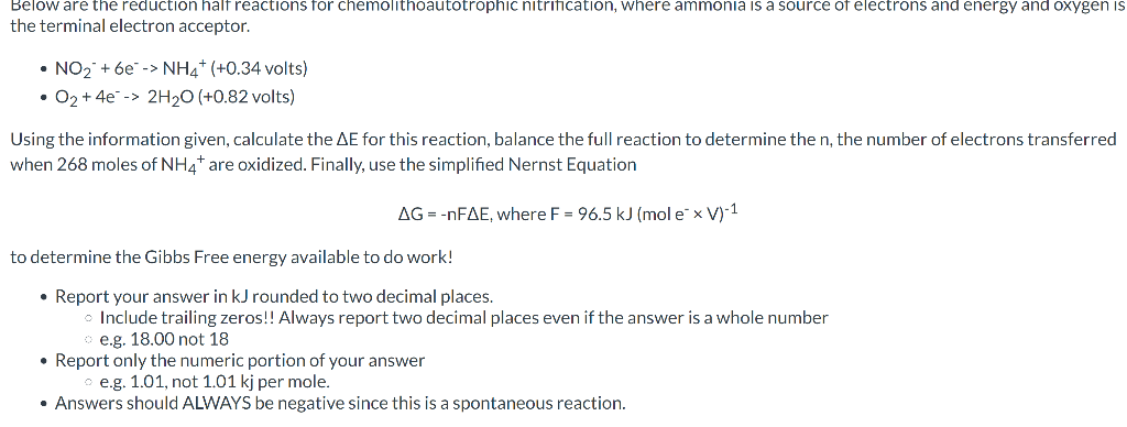 Solved Below are the reduction half reactions for | Chegg.com