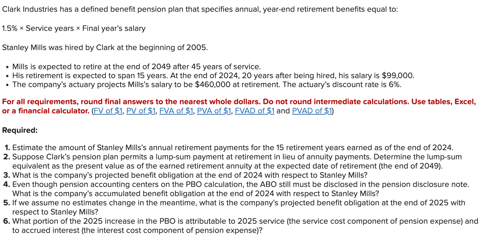 Solved Clark Industries has a defined benefit pension plan | Chegg.com