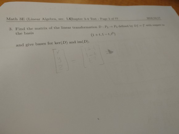 Solved Math 3E (Linear Algebra, sec L.hapter 3-4 Test Page 3 | Chegg.com