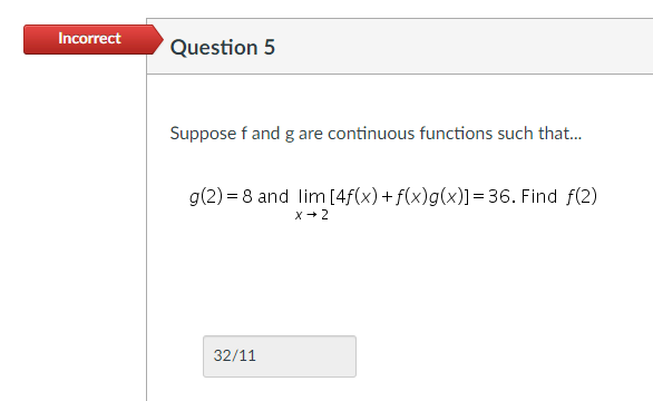 Solved Suppose f and g are continuous functions such that... | Chegg.com