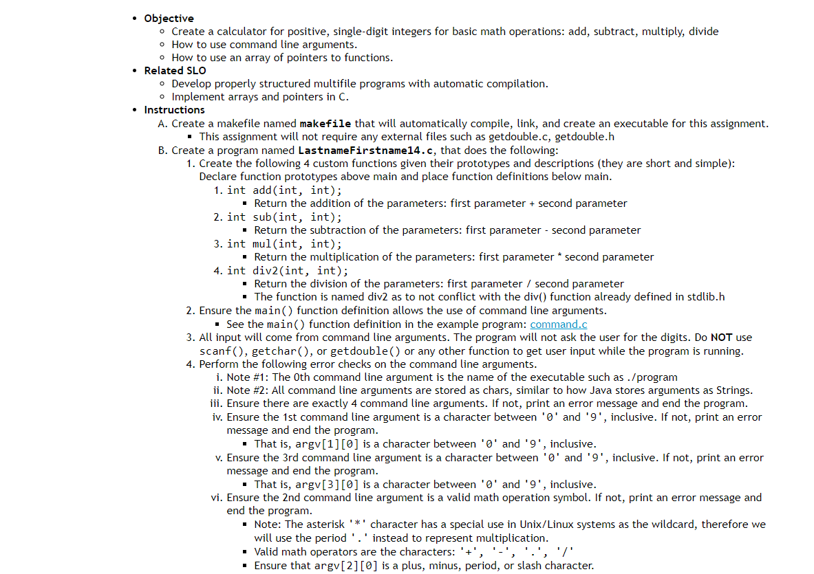 - Objective - Create a calculator for positive, | Chegg.com