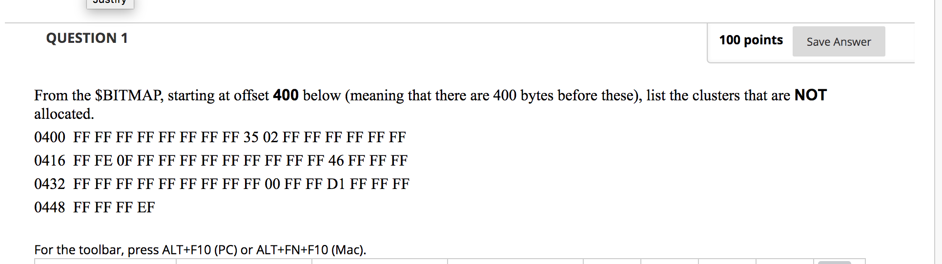 Solved We are working with NTFS so this questions is | Chegg.com