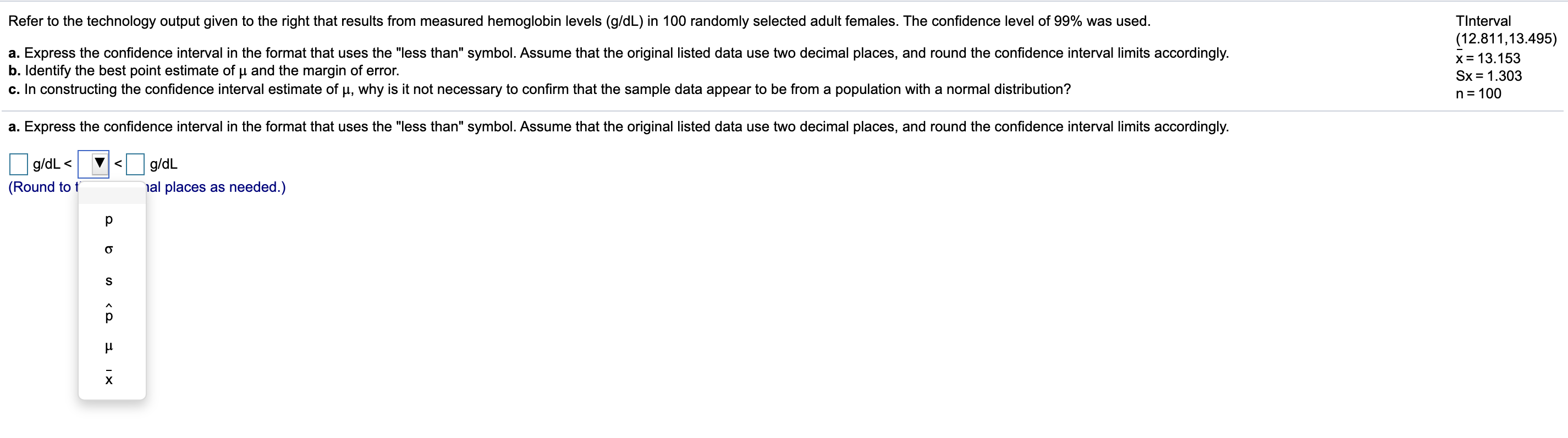 Solved Refer to the technology output given to the right | Chegg.com
