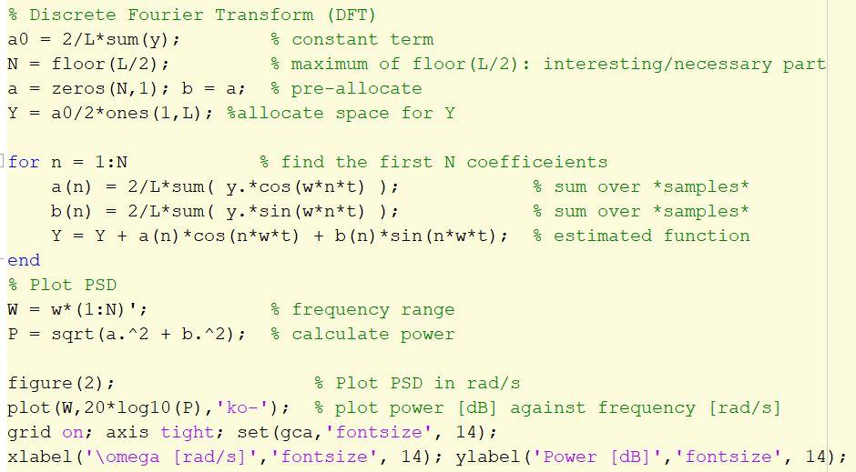 MATLAB: I'm trying create a PSD plot of a recorded | Chegg.com