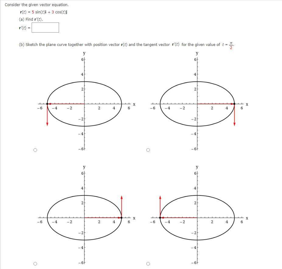 Solved Consider the given vector equation. | Chegg.com