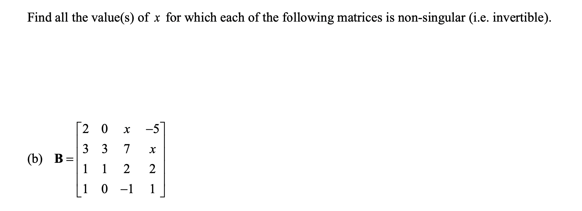 Solved Find all the value(s) of x for which each of the | Chegg.com