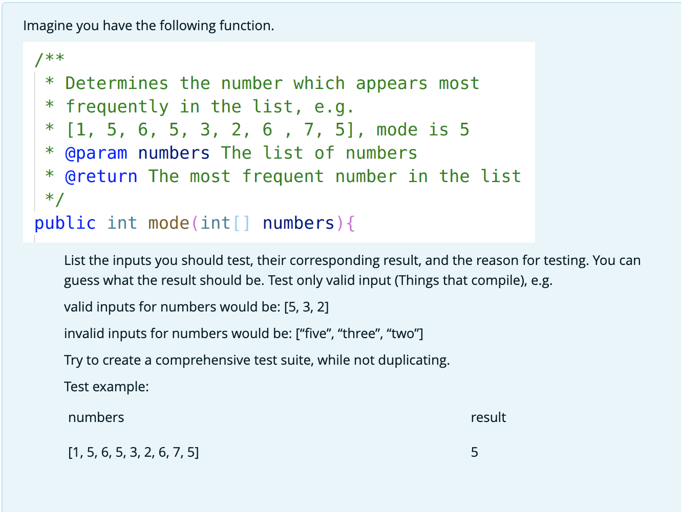 Solved Imagine you have the following function. ** * | Chegg.com