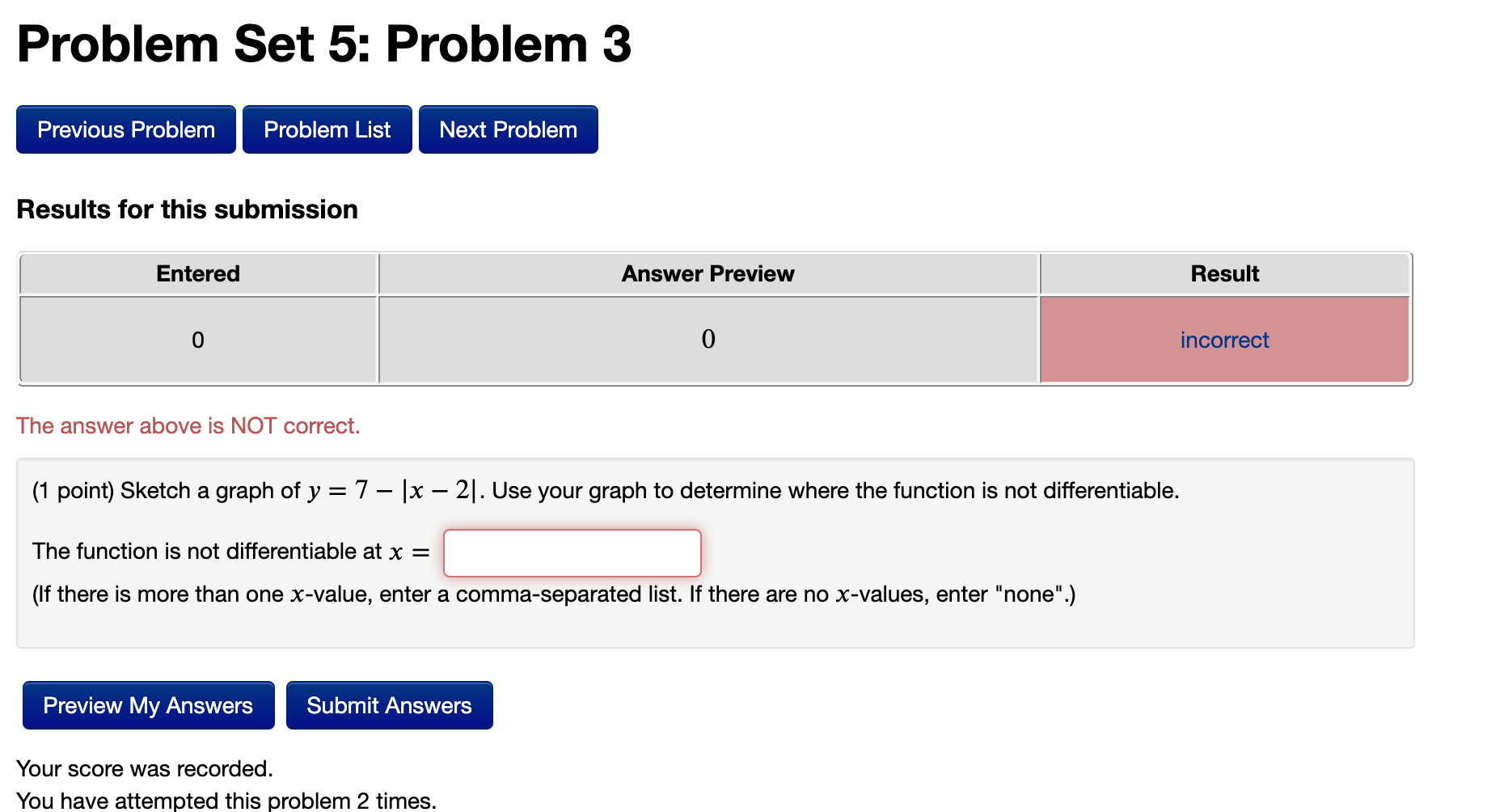 Solved Problem Set 5 Problem 3 Previous Problem Problem 3819