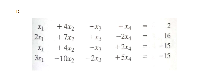 Solved 1. Solve the following systems of equations using | Chegg.com