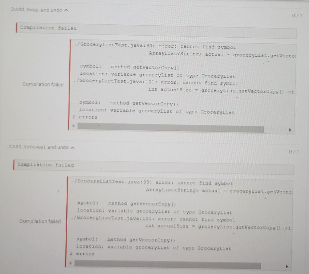 Solved 5.9 LAB: Grocery list editor with undo stack In this | Chegg.com