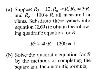 Solved (a) ﻿Suppose R2=12,Ra=R,Rb=3R,and Ri=100+R, ﻿all | Chegg.com