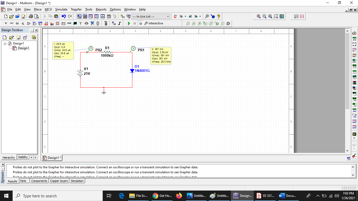Solved Analyzing the Circuit using simulation runs: 2. Set | Chegg.com