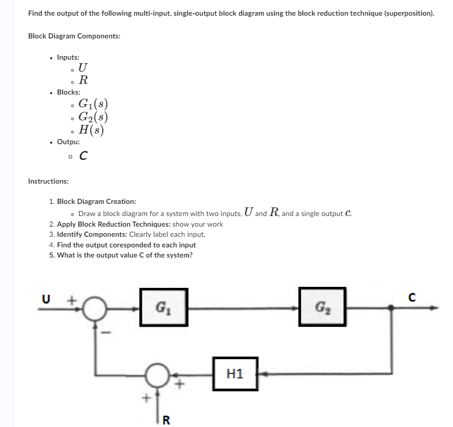 Solved Find the output of the following multi-input, | Chegg.com
