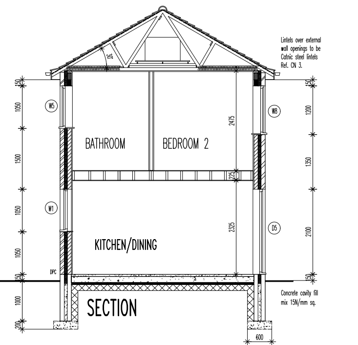 Solved The internal wall and ceiling surfaces for all | Chegg.com