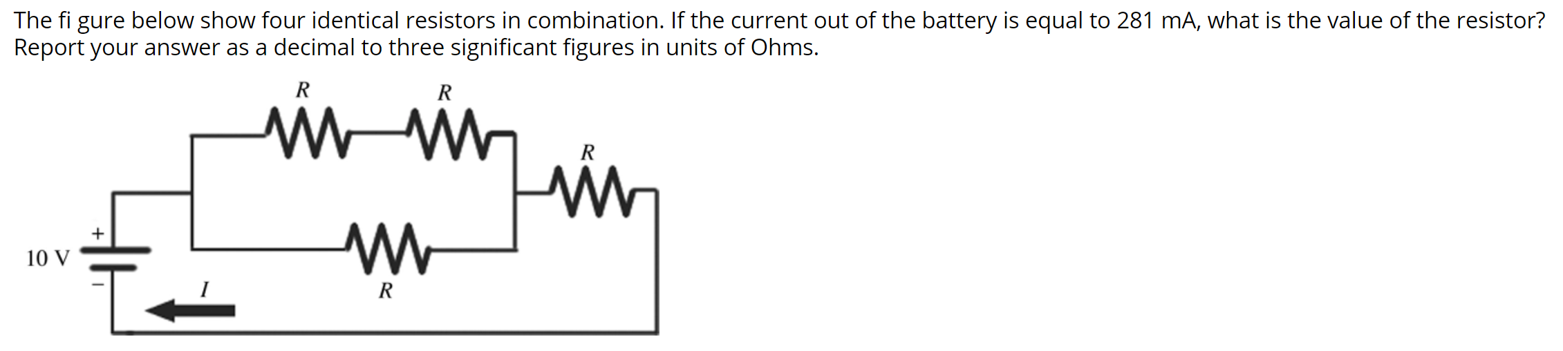 Solved The fi gure below show four identical resistors in | Chegg.com