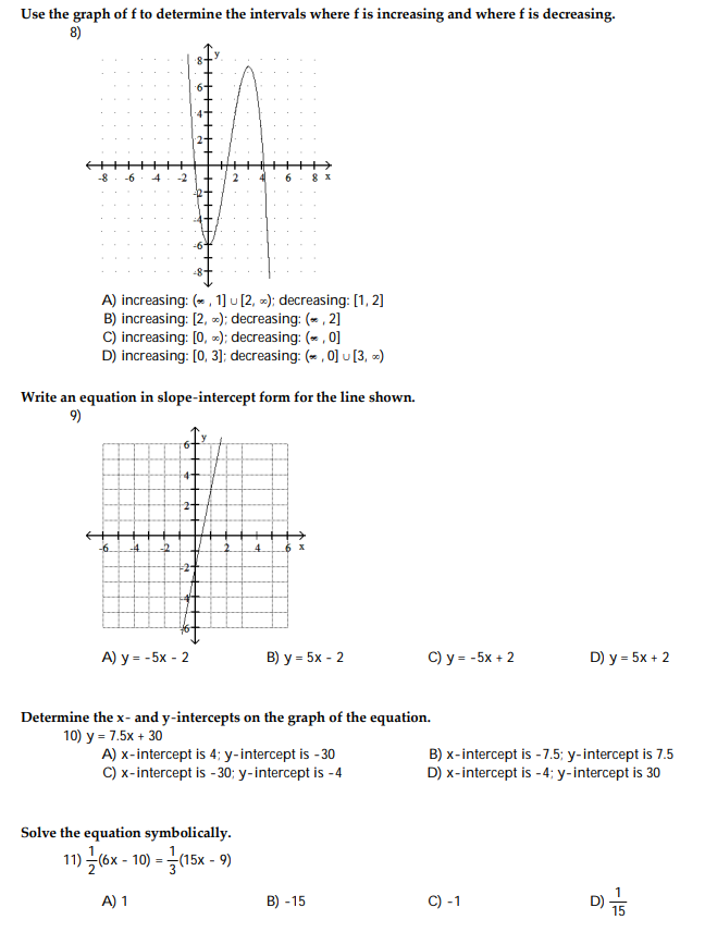 Solved Use the graph of f to ﻿determine the intervals where | Chegg.com