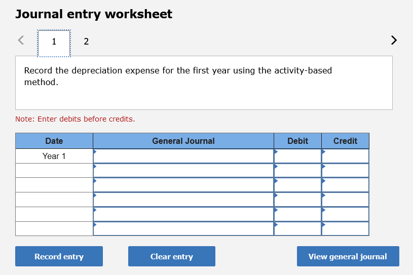 Solved Brief Exercise 7-12 (Algo) Record depreciation using | Chegg.com