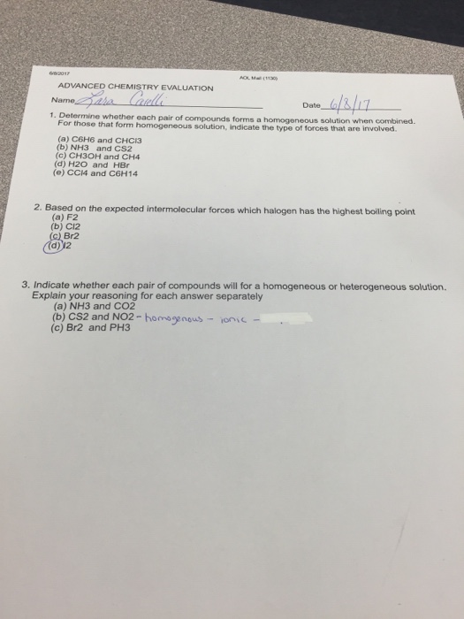 Solved Determine whether each pair of compounds forms a | Chegg.com
