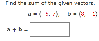 Solved Find a vector a with representation given by the | Chegg.com