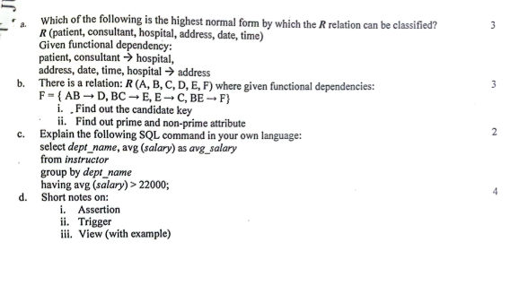 Solved 1. a. What is called DBMS? How many types of database | Chegg.com