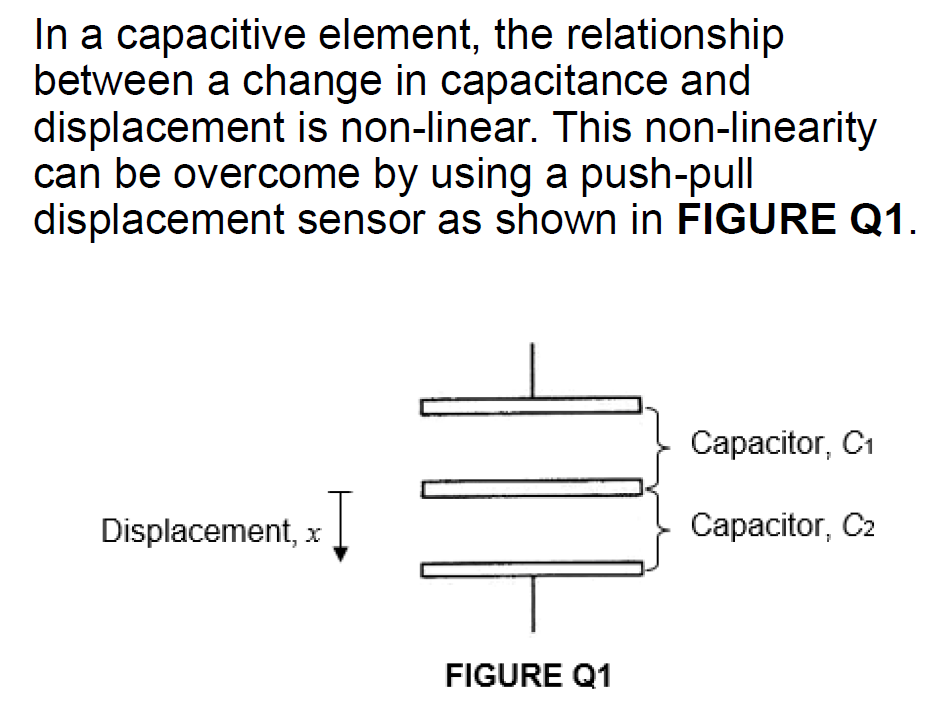 Solved In a capacitive element, the relationship between a | Chegg.com
