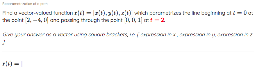 Solved Parametrization of a path Find a vector-valued | Chegg.com