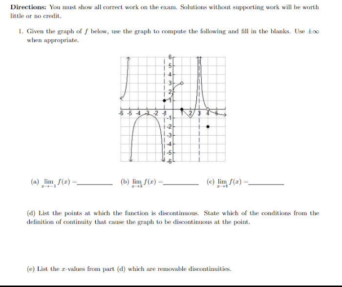 Solved Directions: You must show all correct work on the | Chegg.com