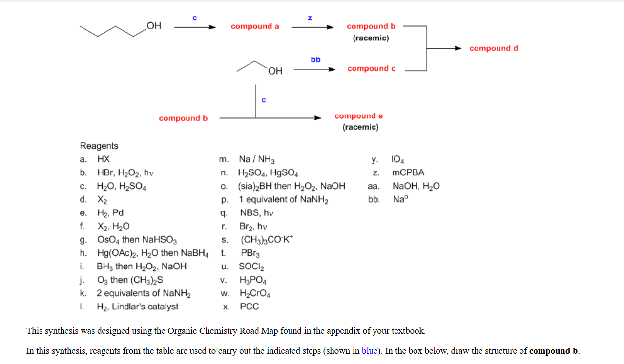 Solved OH compound a compound b (racemic) compound d OH | Chegg.com
