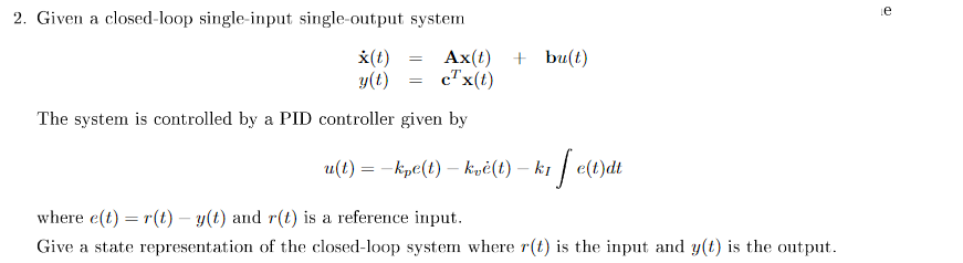 Solved do the following question below by drawing the block | Chegg.com