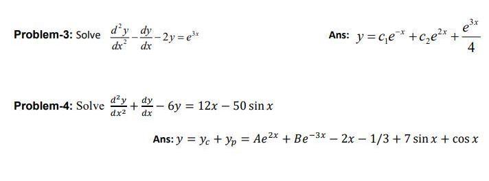 Solved Please answer both Problems 3 & 4 in clear and | Chegg.com