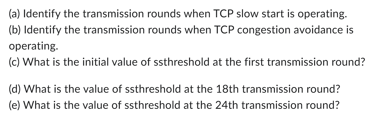 Solved Assuming TCP Reno (the one that uses Fast Recovery) | Chegg.com