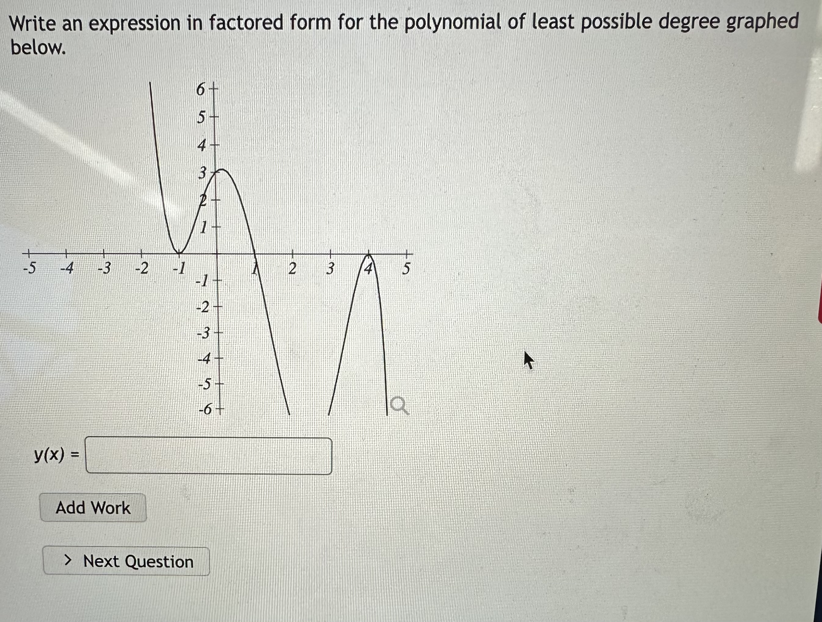 Solved Write an expression in factored form for the | Chegg.com