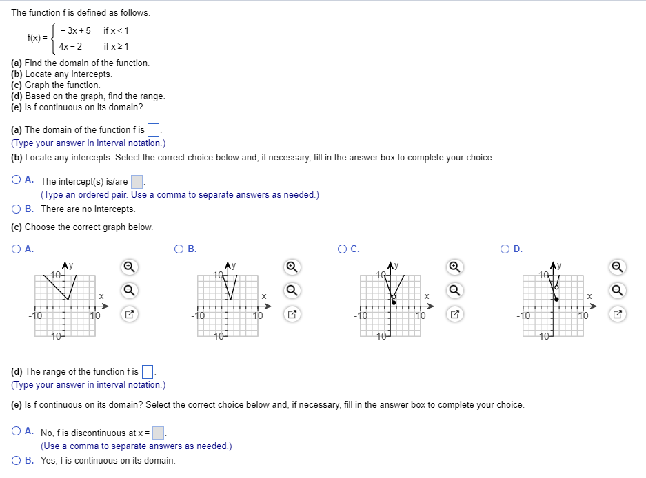 Solved The function f is defined as follows 3x +5 if x